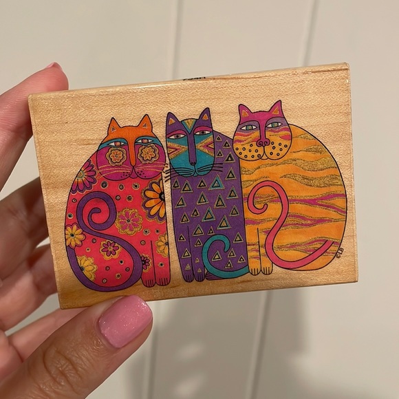 Laurel Burch | Design | Vintage Laurel Burch Cats Rubber Stamp ...